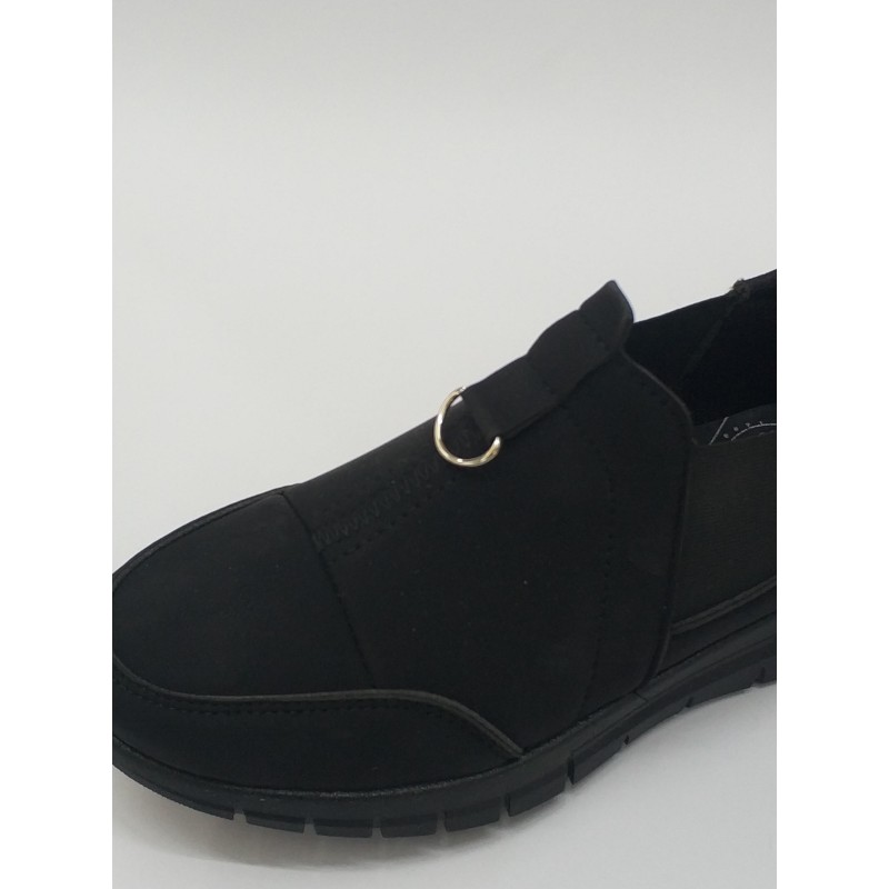 Ayzen anne ayakkabı nubuk siyah